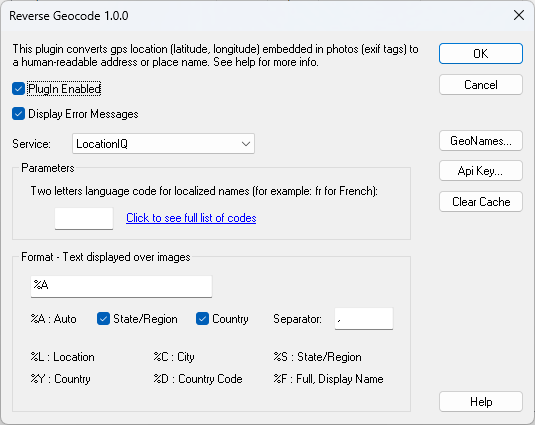 ReverseGeocode Plugin